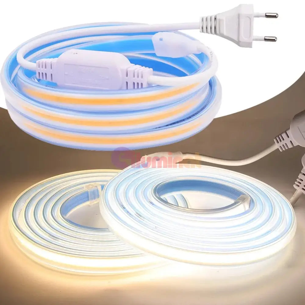 Kit Complet Banda Led Cob 220v Exterior Ip65 10w Ml