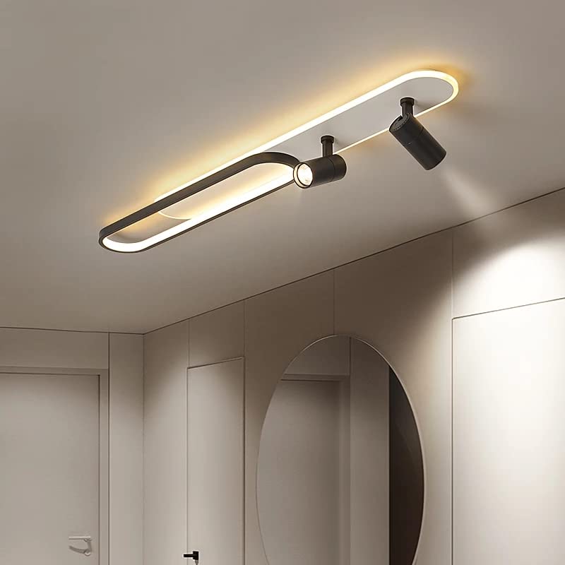 Aplica LED Cu Spoturi 80cm Alb+Negru Echivalent 200W