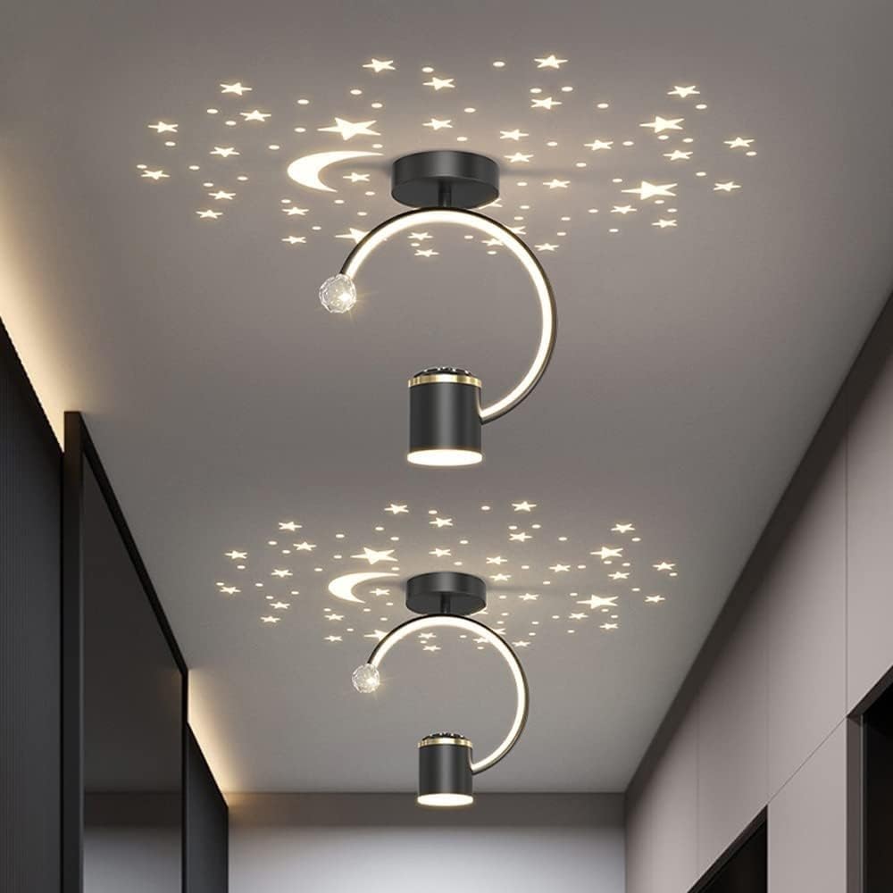 Aplica LED New Design proiectie stelute pe tavan Echivalent 150W NEGRU