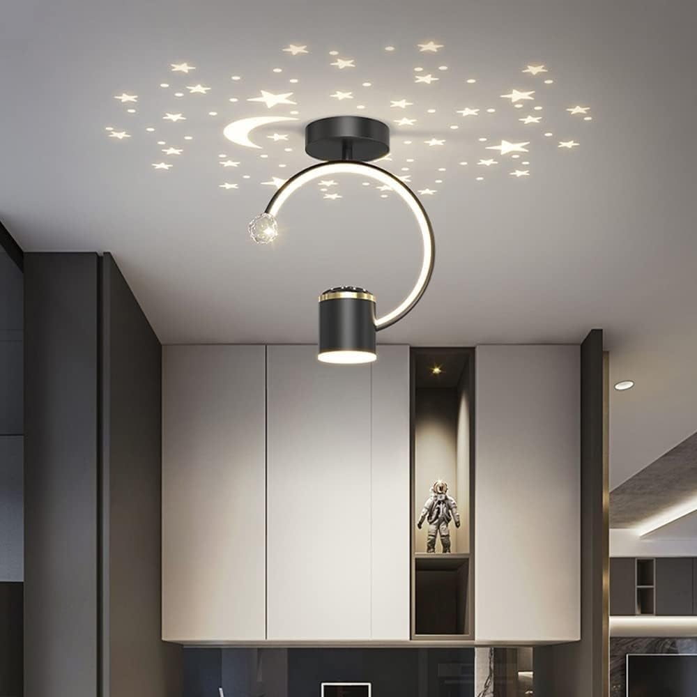 Aplica LED New Design proiectie stelute pe tavan Echivalent 150W NEGRU