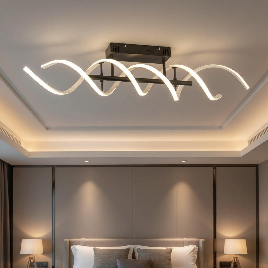 Lustra LED Aplicata SEQUENCE PREMIUM Silver Echivalent 400W