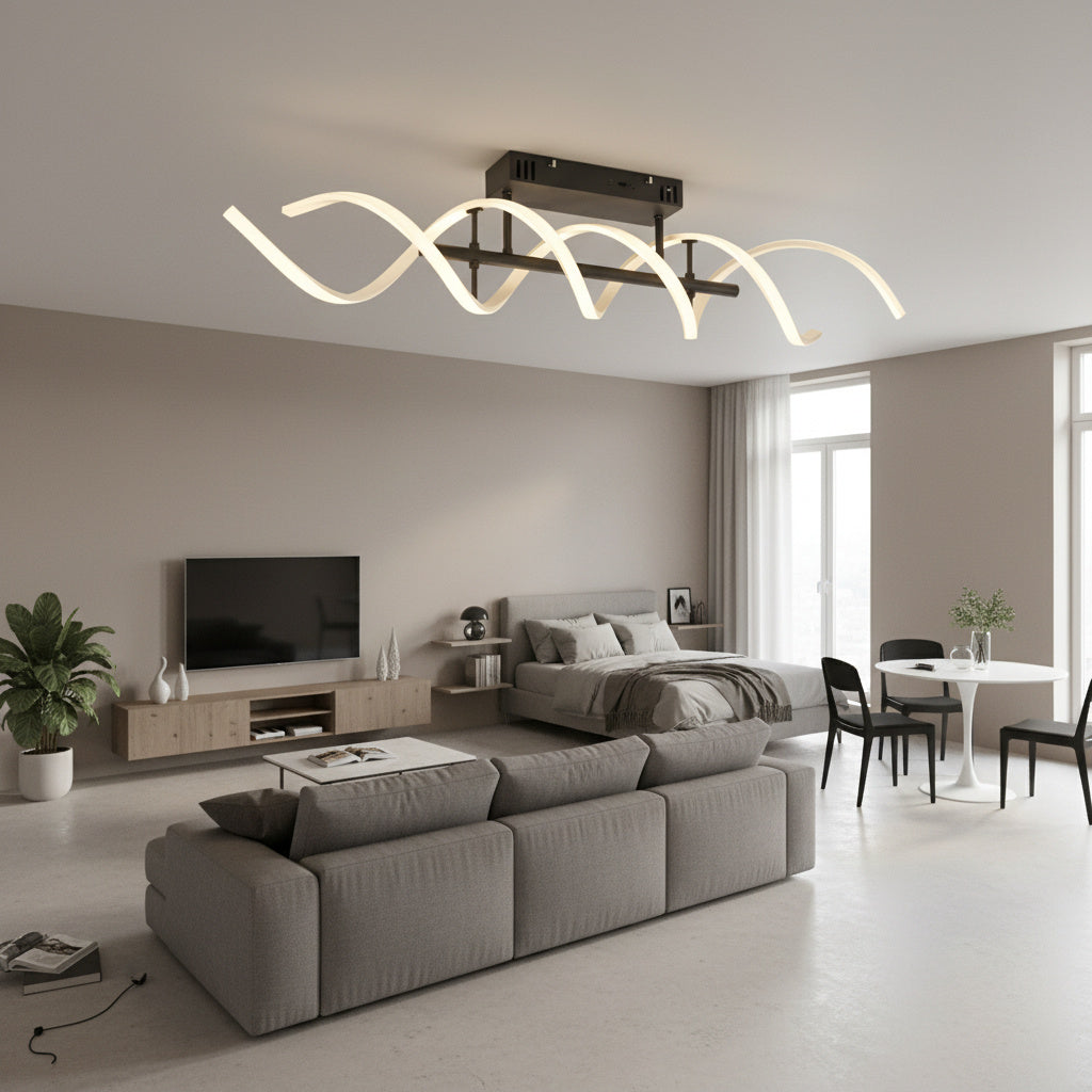 Lustra LED Aplicata SEQUENCE PREMIUM Silver Echivalent 400W