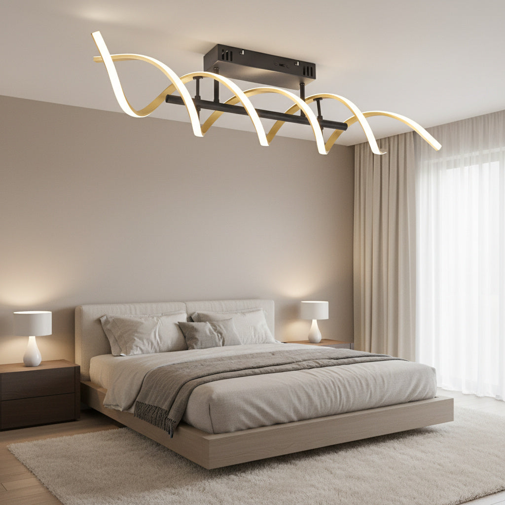 Lustra LED Aplicata SEQUENCE PREMIUM Gold Echivalent 400W