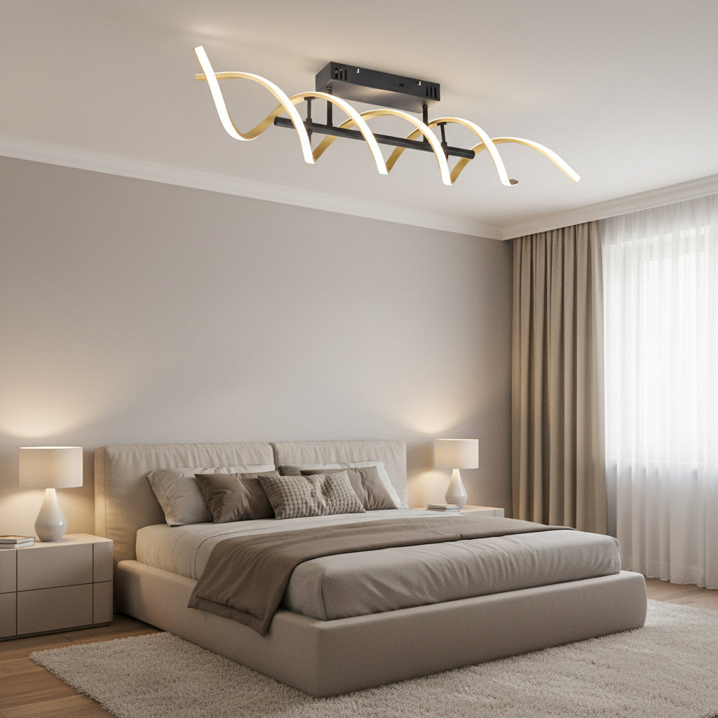 Lustra LED Aplicata SEQUENCE PREMIUM Gold Echivalent 400W