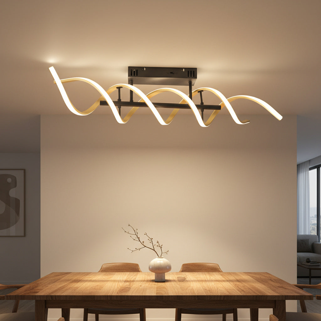 Lustra LED Aplicata SEQUENCE PREMIUM Gold Echivalent 400W