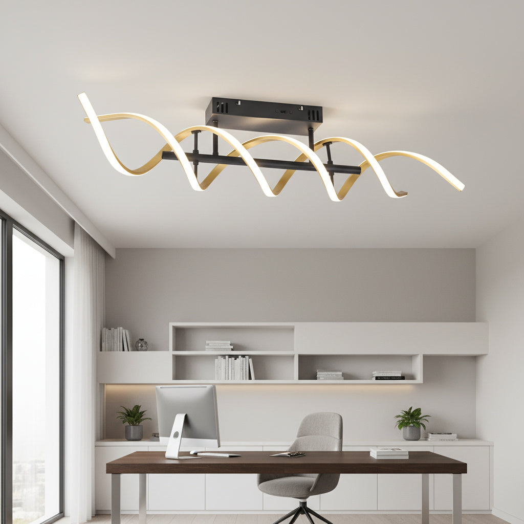 Lustra LED Aplicata SEQUENCE PREMIUM Gold Echivalent 400W