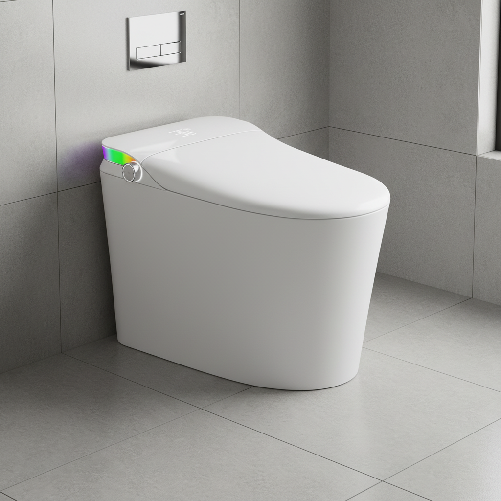Vas WC Smart cu Autocuratare | Iluminare Ambientală | Spalare si Uscar