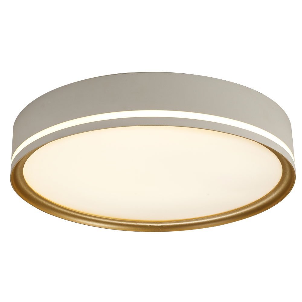 Plafoniera LED CLEO Alb & Auriu Rotunda 42CM Lumina Neutra Echivalent