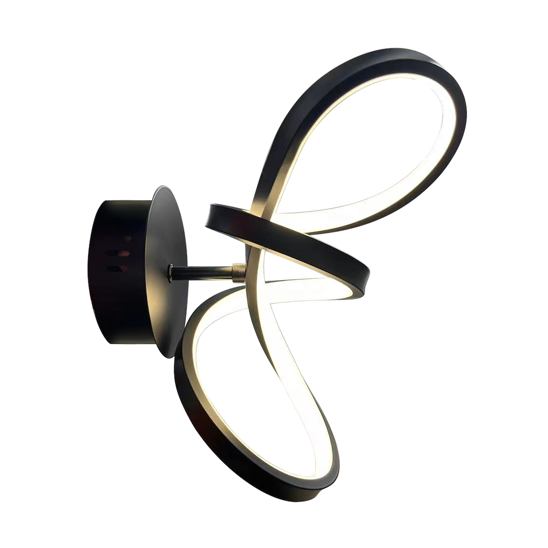 Aplica LED Perete Tesoro Black Premium Echivalent 100W