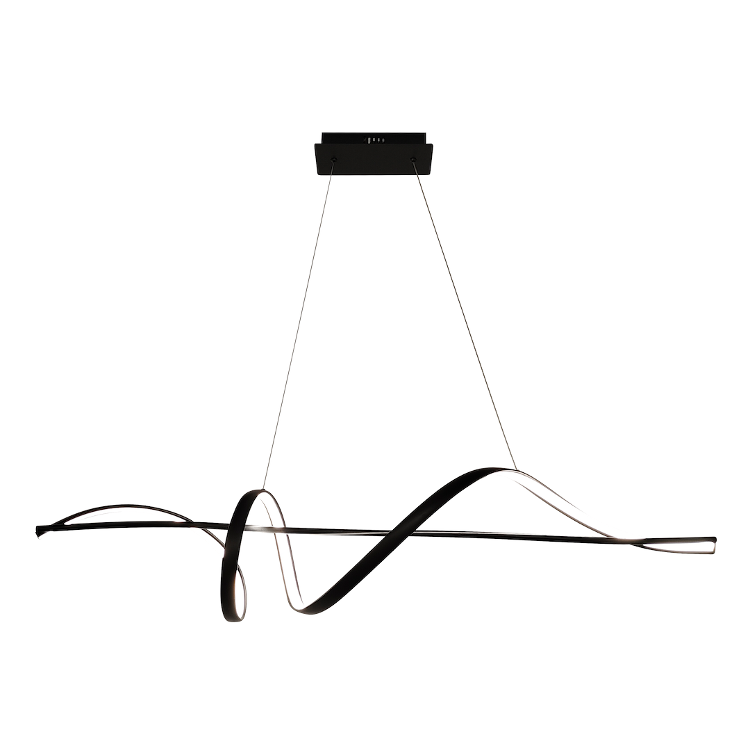Lustra LED Suspendata Sash Black Premium Echivalent 250W