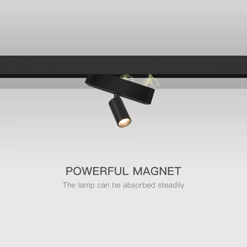 Spot LED 10W Magnetic Negru Cilindru