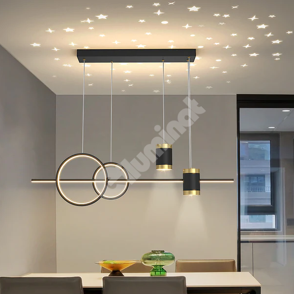 Lustra LED Suspendata New Design Stelute Echivalent 400W Resigilat R3